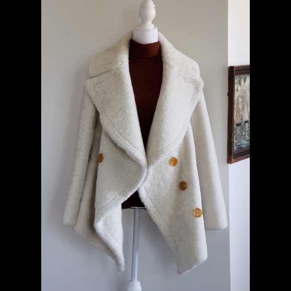 Burberry | Jackets & Coats | Preowned Burberry Teddy Shearling Fur Pea ...